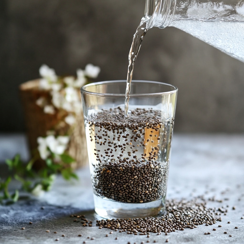 Chia Seed Water Preparation - Quick and Nutritious Drink - Healthy And ...
